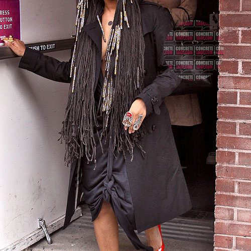 Erykah Badu retro braid beaded hairstyle