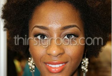 curly afro highlights