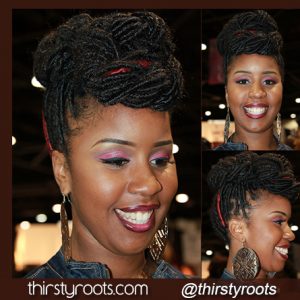 Silky Wrapped Loc Extension Hairstyle